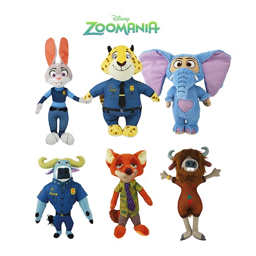 9inch Original Disney Zootopia Cartoon Plush Stuffed Toys